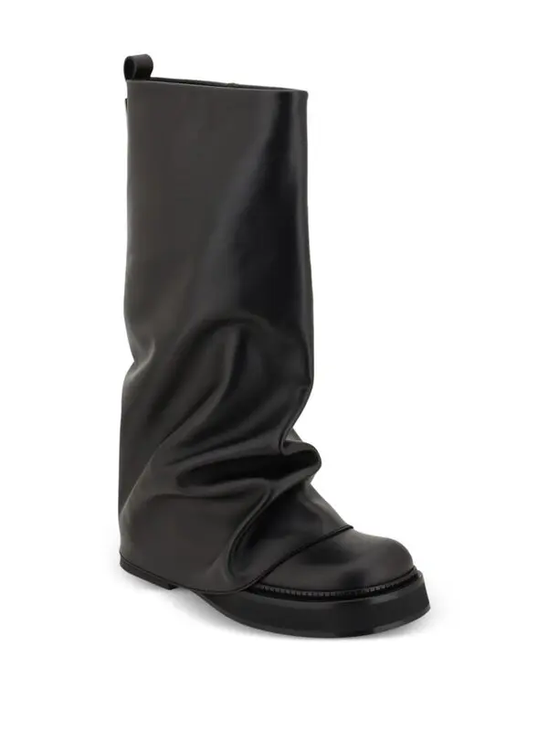 Attico Robin Leather Boots - Multicolor