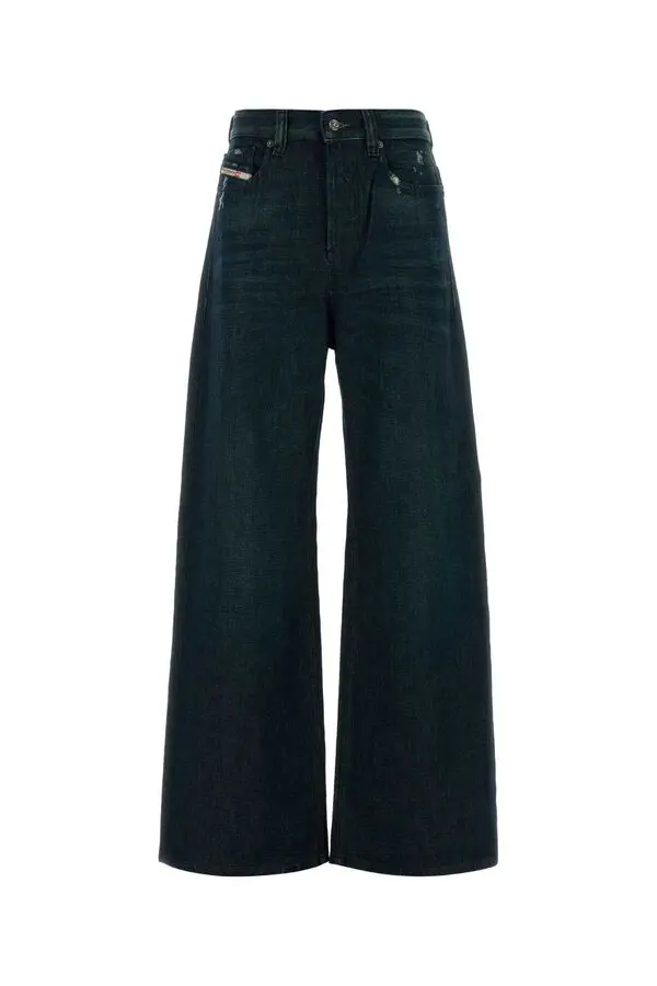 DIESEL® Dark Wash Wide Leg Jeans - Blue