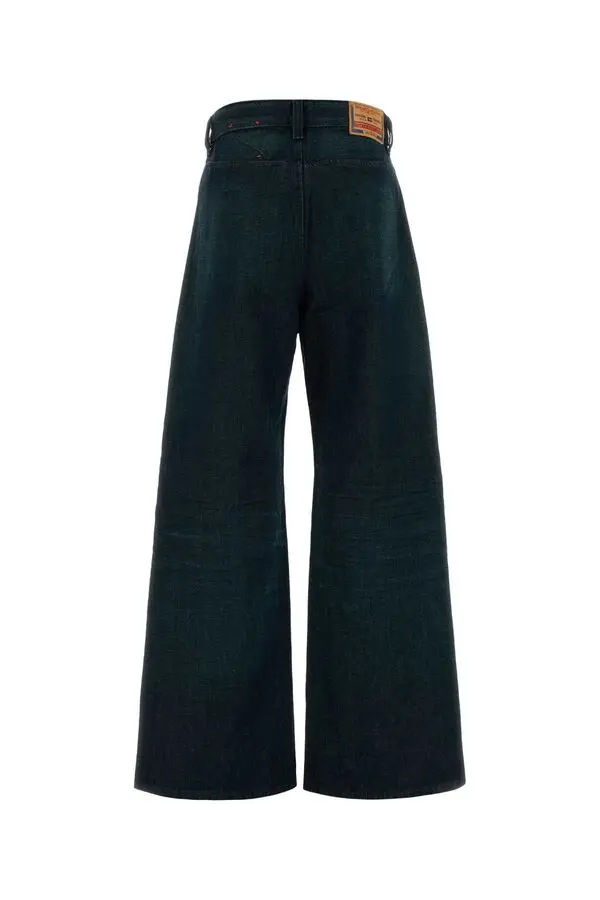 DIESEL® Dark Wash Wide Leg Jeans - Blue