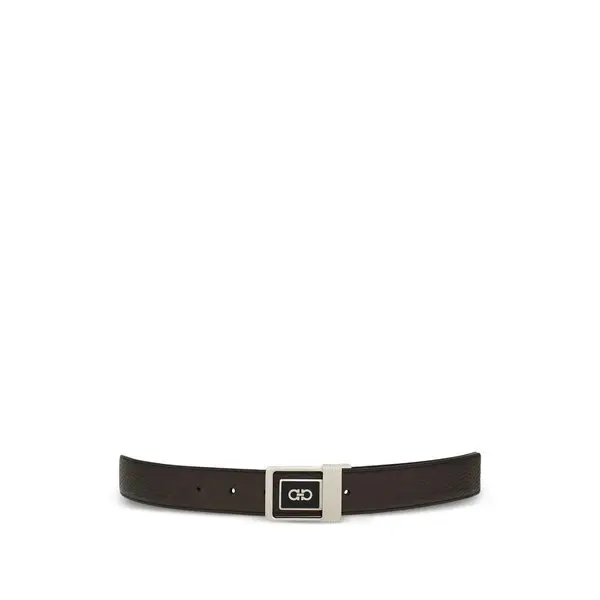 FERRAGAMO Reversible Gancini Buckle Belt - Brown