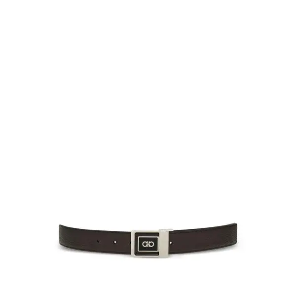 FERRAGAMO Reversible Gancini Buckle Belt - Brown