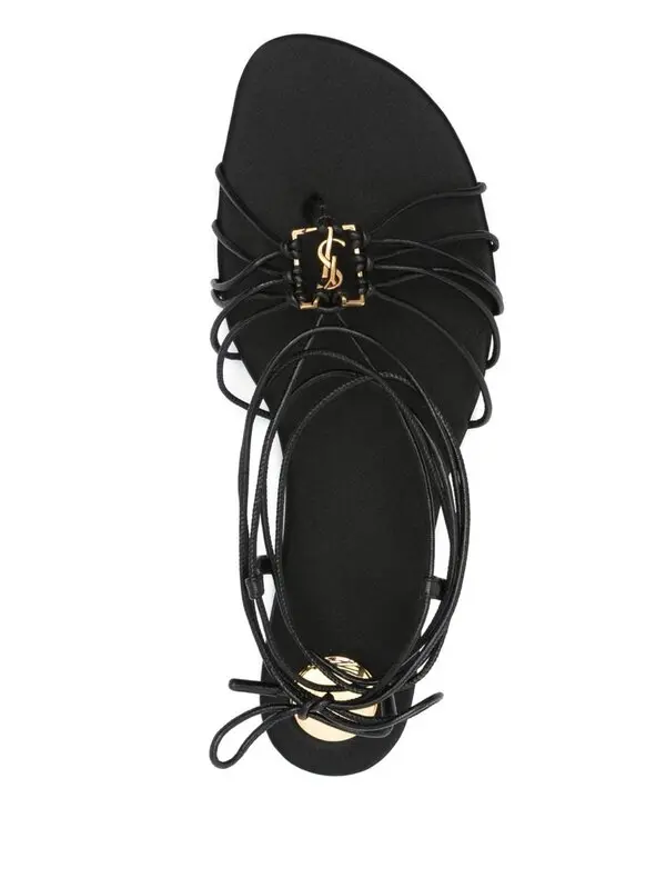 Saint Laurent Babylone Flat Sandals - Multicolor