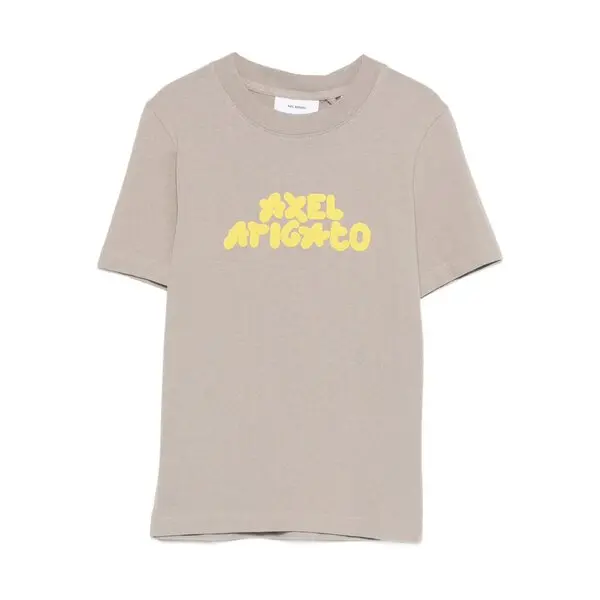Axel Arigato Stone Logo Short Sleeve T-shirt - Gray