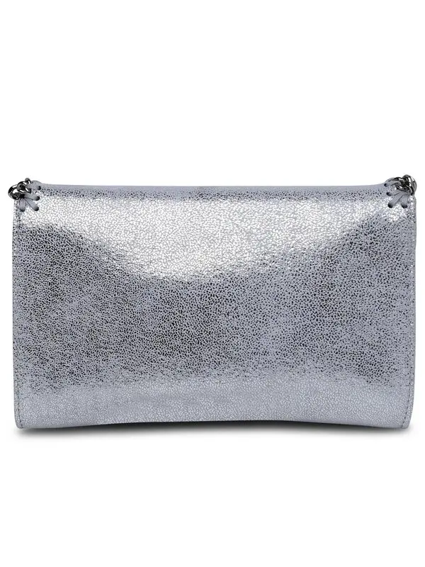 Stella McCartney Metallic Textured Flap Shoulder Bag - Silver