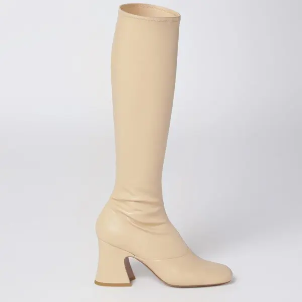 Chloé Janis Heeled Boots - Cream