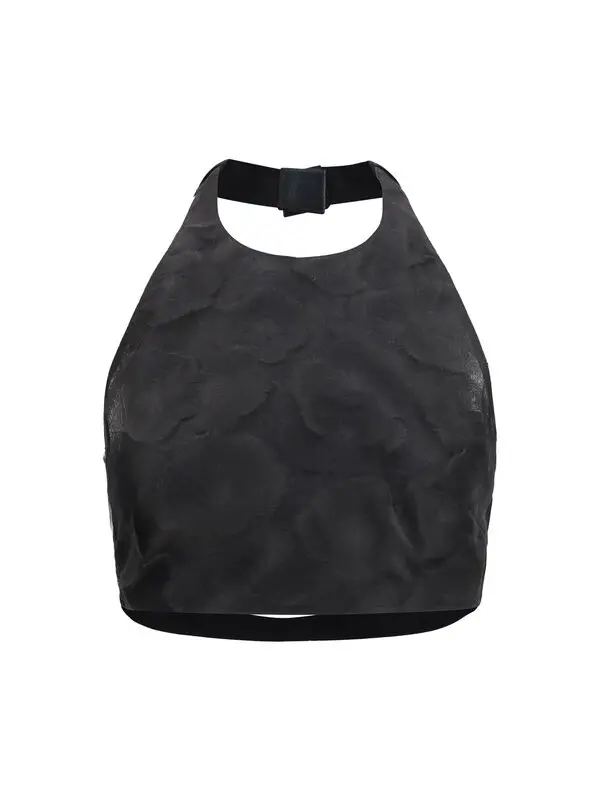 Max Mara Fumetto Cropped Top - Black
