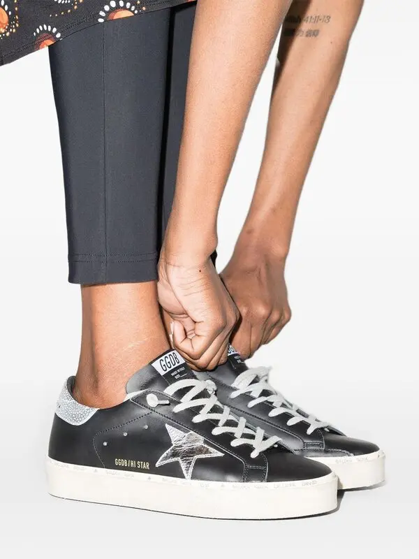 GOLDEN GOOSE Hi Star Leather Sneakers - Multicolor