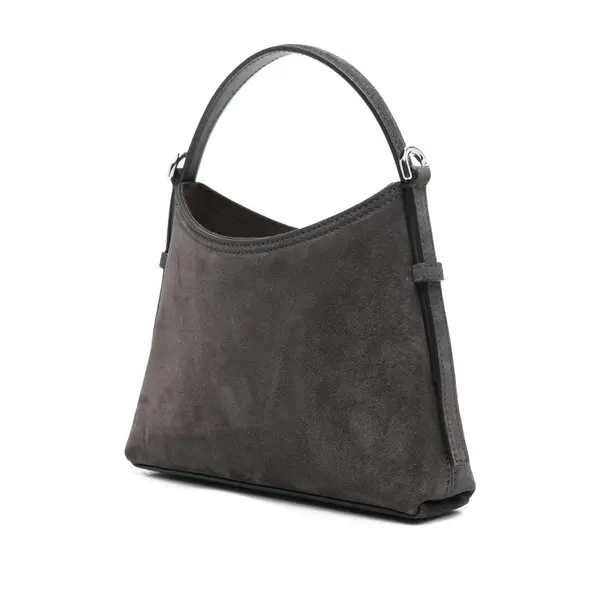 Givenchy Grey Suede Mini Bag With Buckle Detail