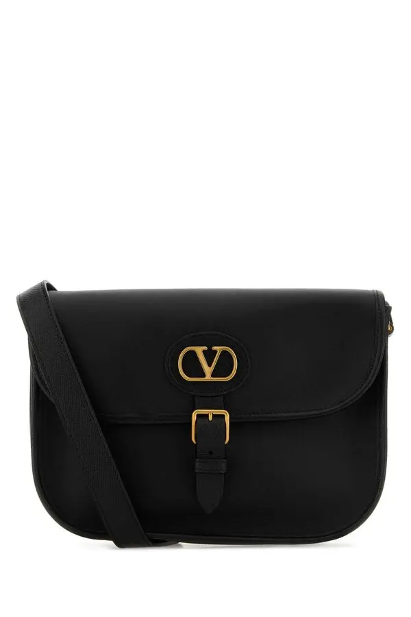 Valentino Garavani Leather Crossbody Bag - Black