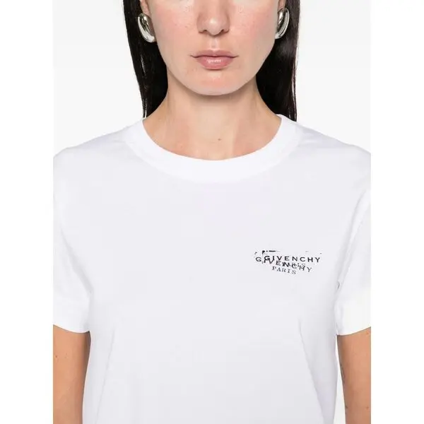 Givenchy Cotton Logo Print T-shirt - White