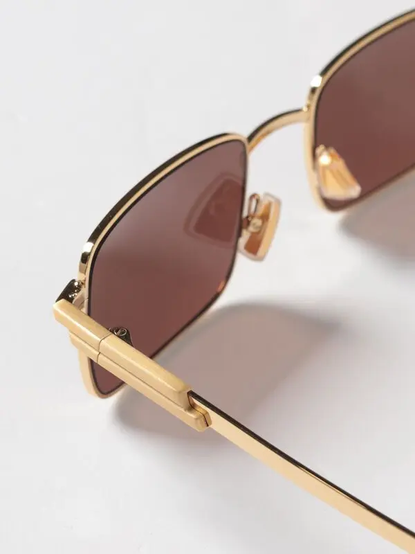 Bottega Veneta Rectangle Metal Sunglasses