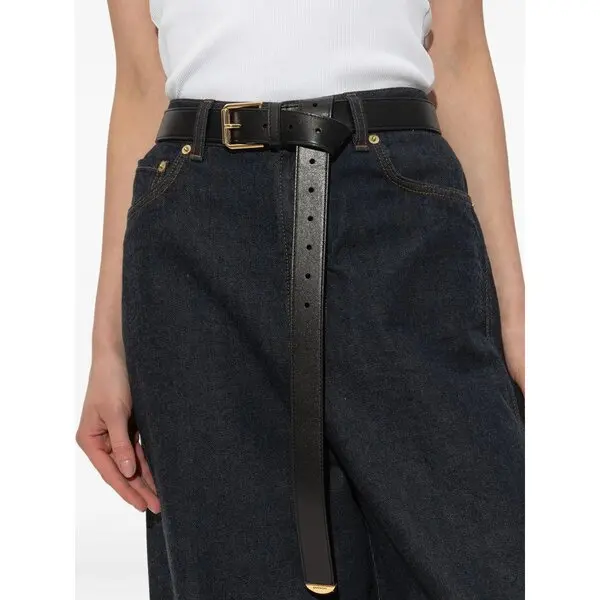 Givenchy Calf Leather Belt With Gold-tone Buckle