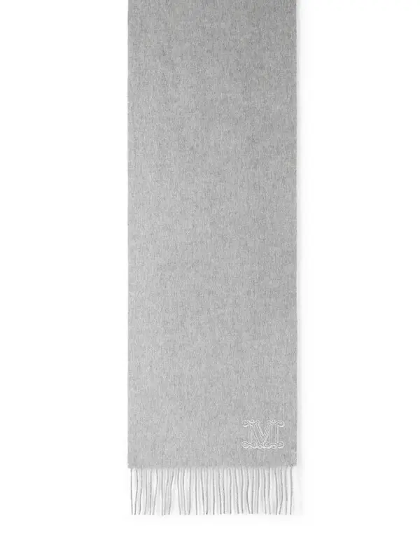 Max Mara Wsdalia' Grey Cashmere Scarf - Gray