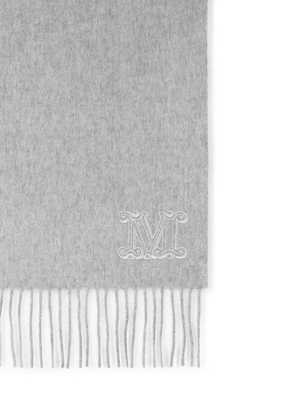 Max Mara Wsdalia' Grey Cashmere Scarf - Gray