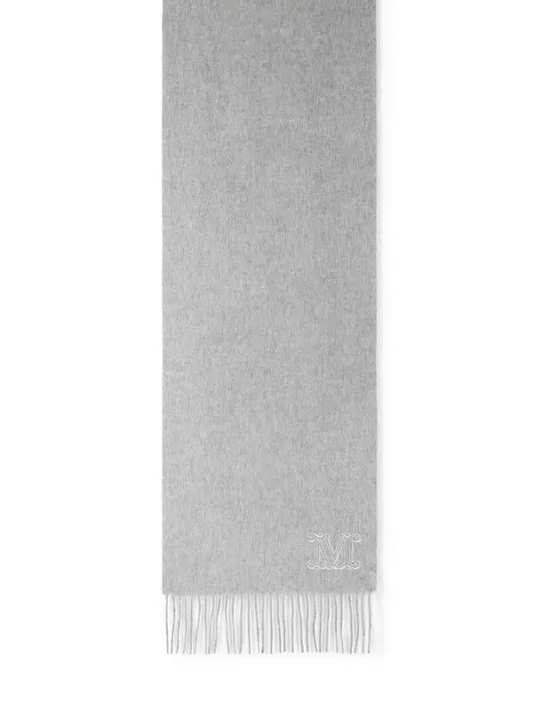 Max Mara Wsdalia' Grey Cashmere Scarf - Gray