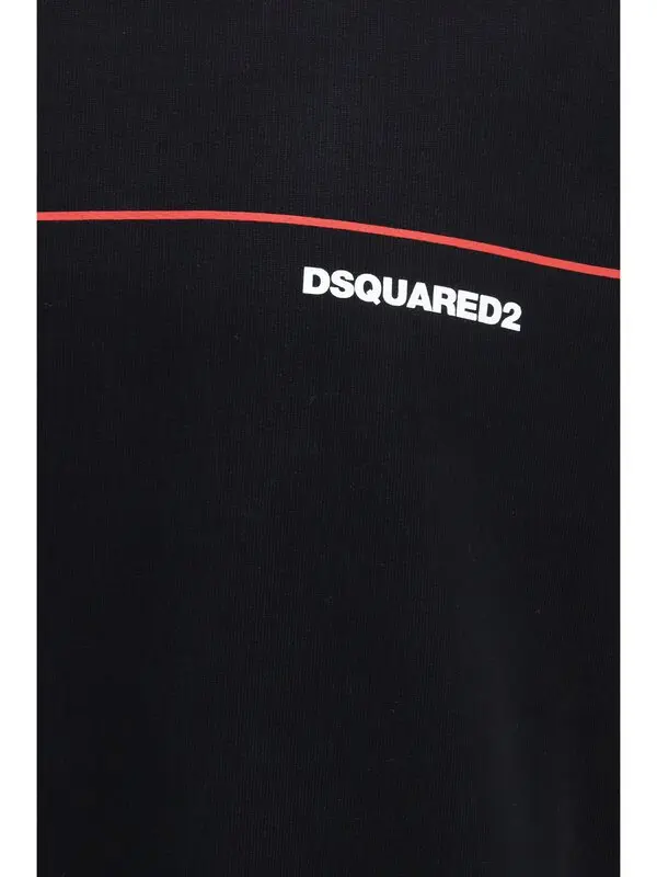 Dsquared2 Cotton Crew Neck Sweatshirt With Logo Print