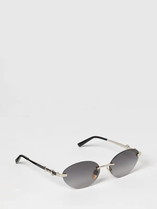 Gucci Oval Rimless Sunglasses - Black