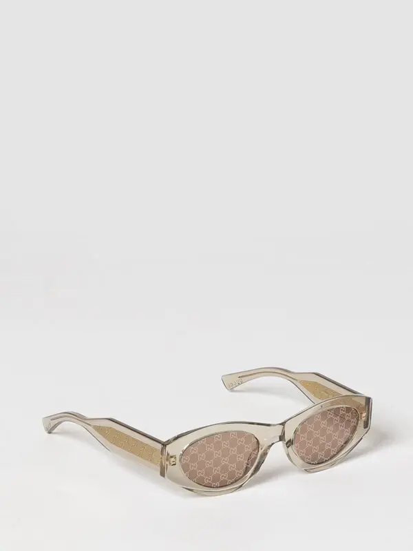 Gucci Monogrammed Acetate Sunglasses - Yellow