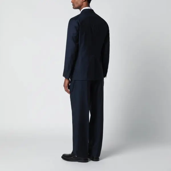 Tagliatore Wool Double-breasted Suit - Blue