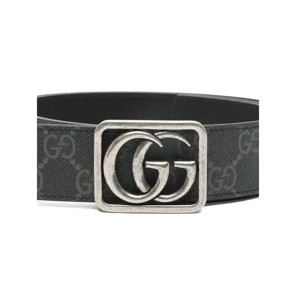Gucci Gg Motif Leather Belt