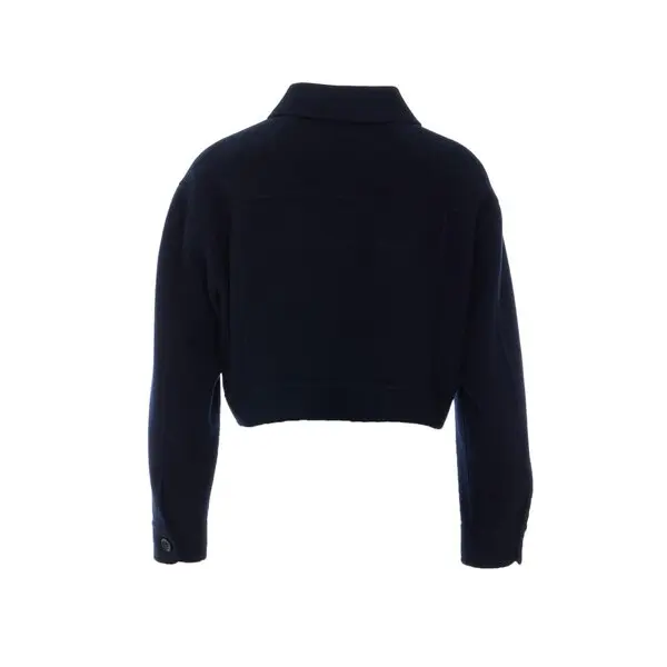 Max Mara Cropped Wool Blend Jacket