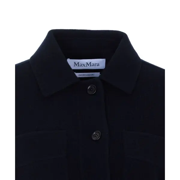 Max Mara Cropped Wool Blend Jacket