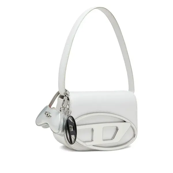 DIESEL® Polished Finish Keyring & Chain