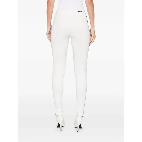 Prada Neutral Stripe Detail Stirrup Leggings