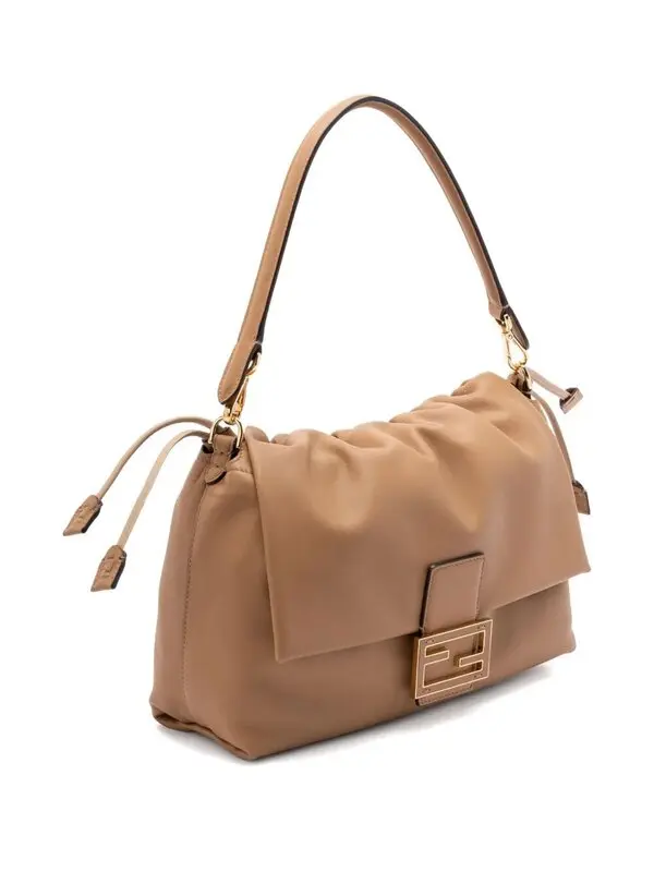 Fendi Mamma Baguette Large Nappa Leather Bag - Brown