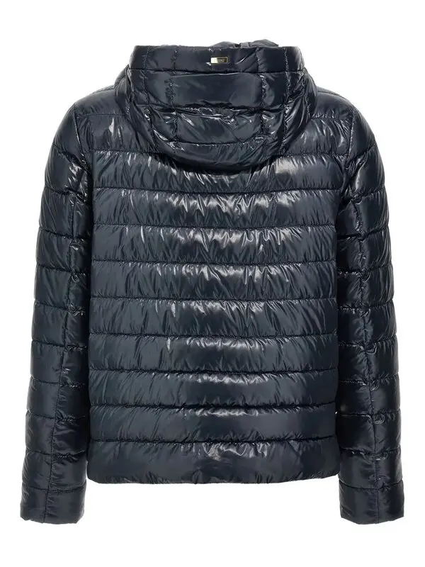Herno Ultralight Hooded Quilted Jacket - Blue
