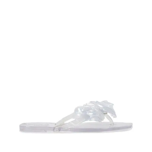 Coperni Translucent Floral Appliqué Flip Flops