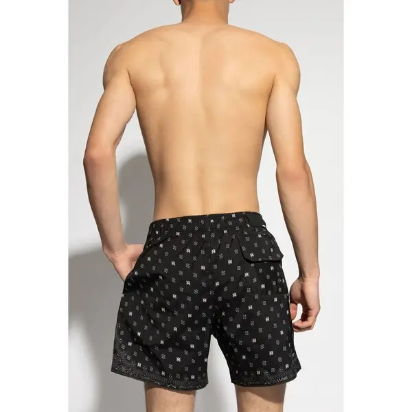 Amiri Paisley Monogram Swim Shorts