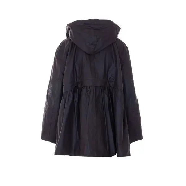 BARBOUR X GANNI Waxed Cotton Hooded Jacket - Multicolor
