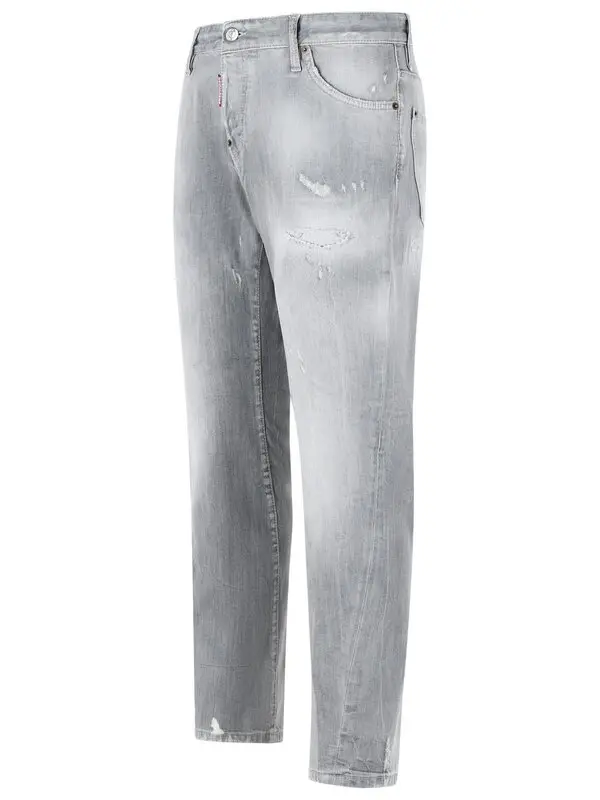 Dsquared2 Grey Cotton Jeans - Gray