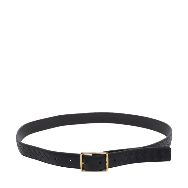 Bottega Veneta Reverso Belt - Black