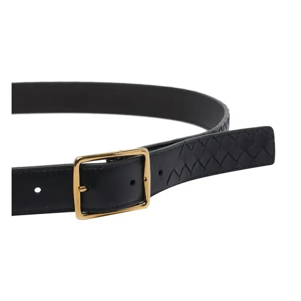 Bottega Veneta Reverso Belt - Black