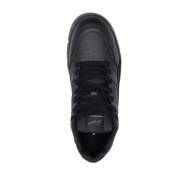 Axel Arigato Calf Leather And Suede Low-top Sneakers - Black