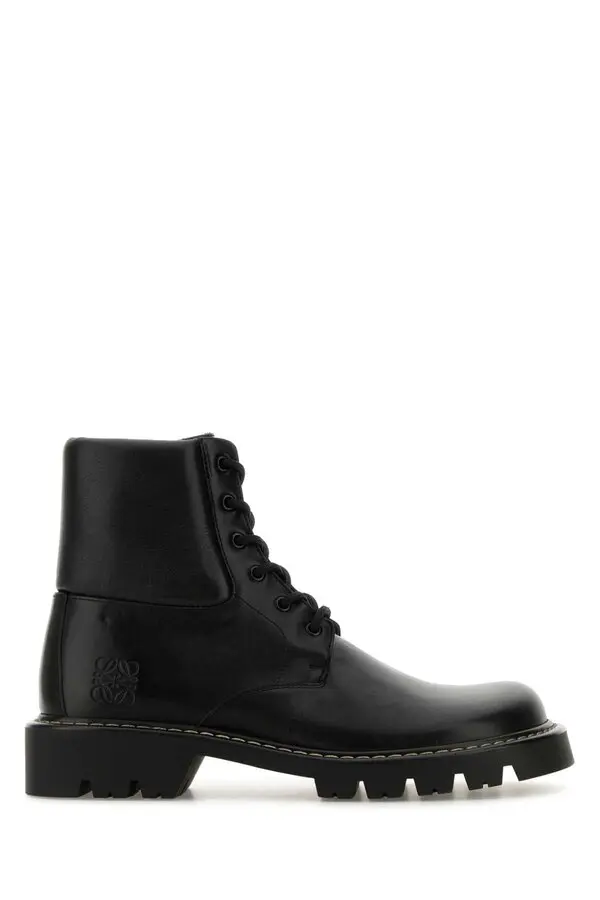 Loewe Leather Sierra Ankle Boots