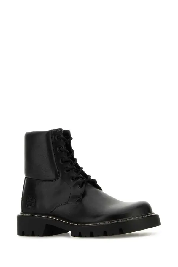 Loewe Leather Sierra Ankle Boots
