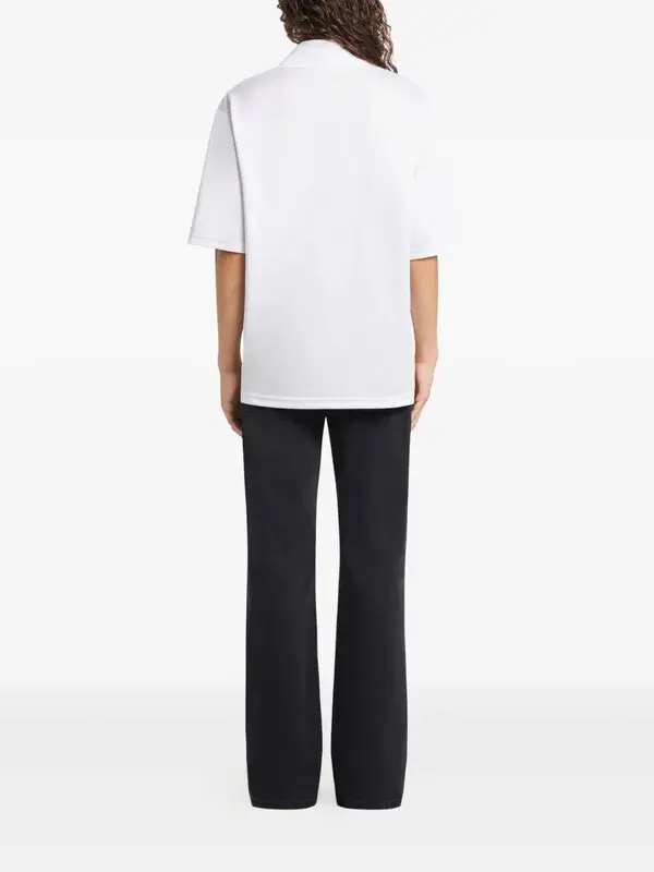 COURREGES Courrèges Oversized V-neck Sports Polo