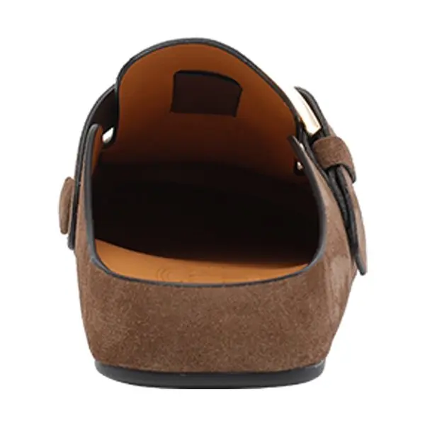 TOD'S Suede Mule With Buckle Detail