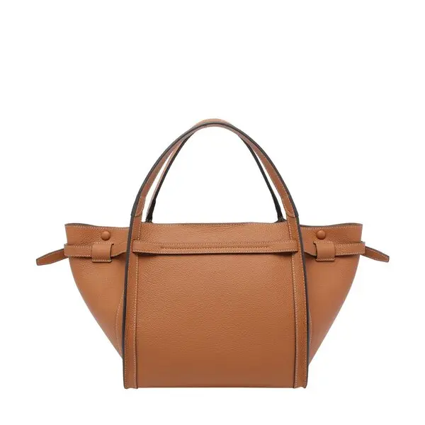 TOD'S Small Leather Handbag With T Timeless Logo - Brown