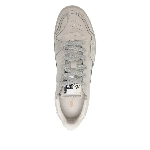 Axel Arigato Grey Perforated Detail Low-top Sneakers - Gray