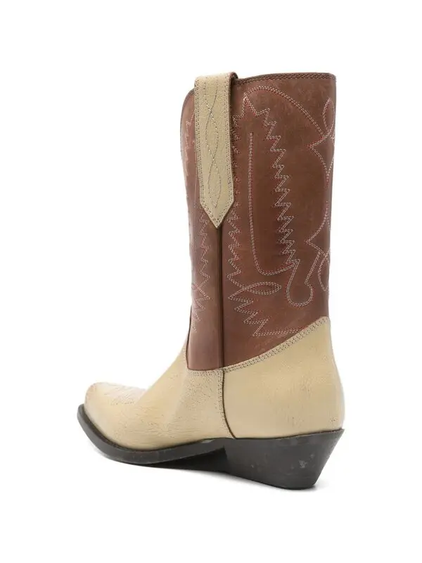 GOLDEN GOOSE Wish Star Leather Boots - Multicolor