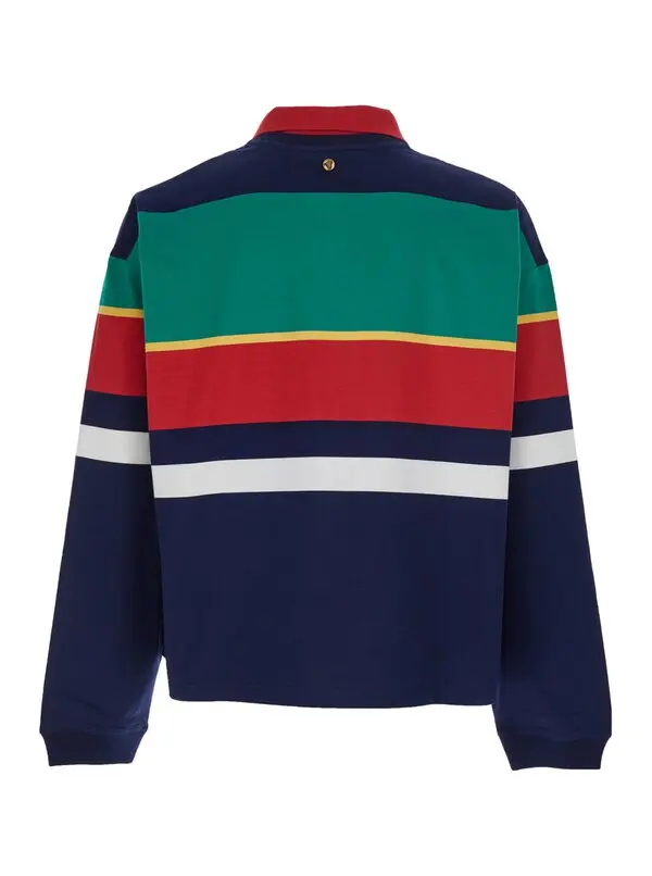 Versace Striped Cotton Sweatshirt - Multicolor