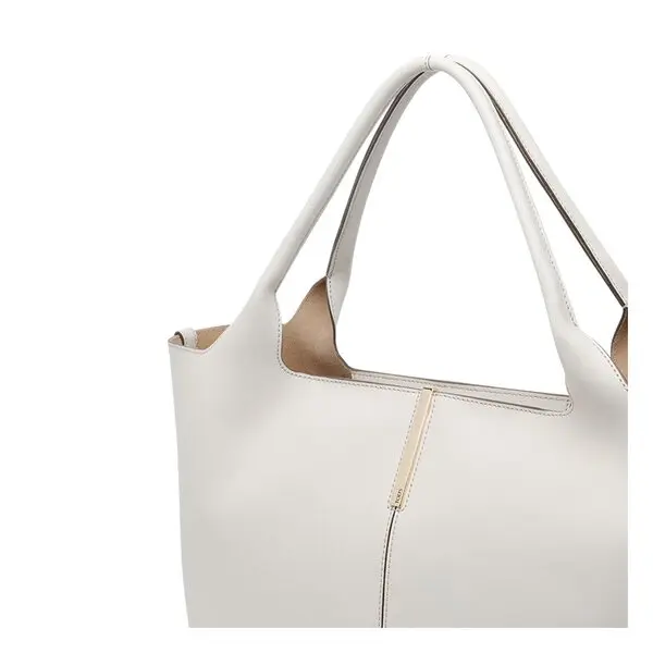 TOD'S Small-medium Leather Shopping Bag - White