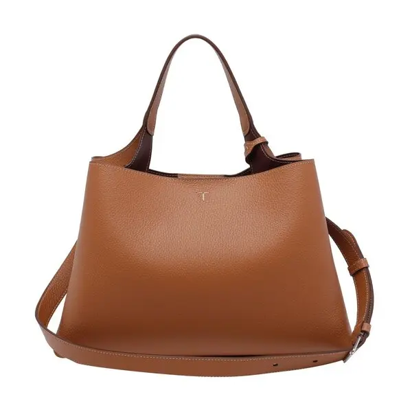 TOD'S Medium Leather Handbag With T Charms