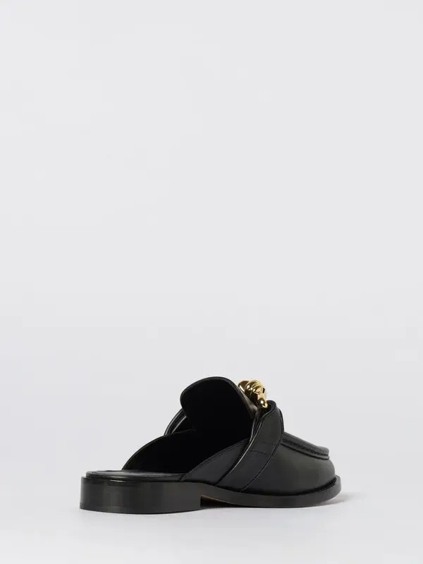 Bottega Veneta Leather Flat Shoes - Black