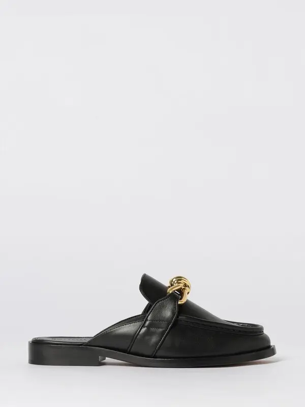 Bottega Veneta Leather Flat Shoes - Black