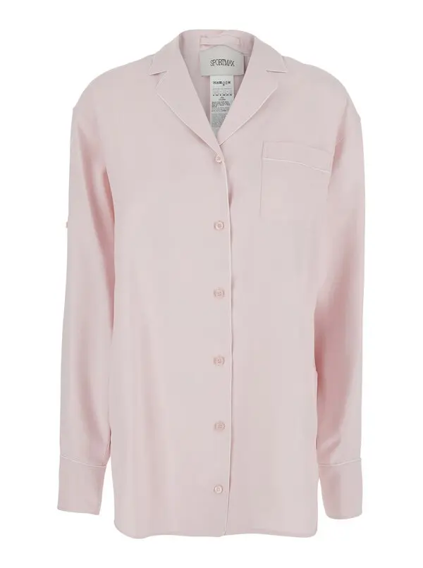 Sportmax Viscose Long Sleeve Shirt - Multicolor